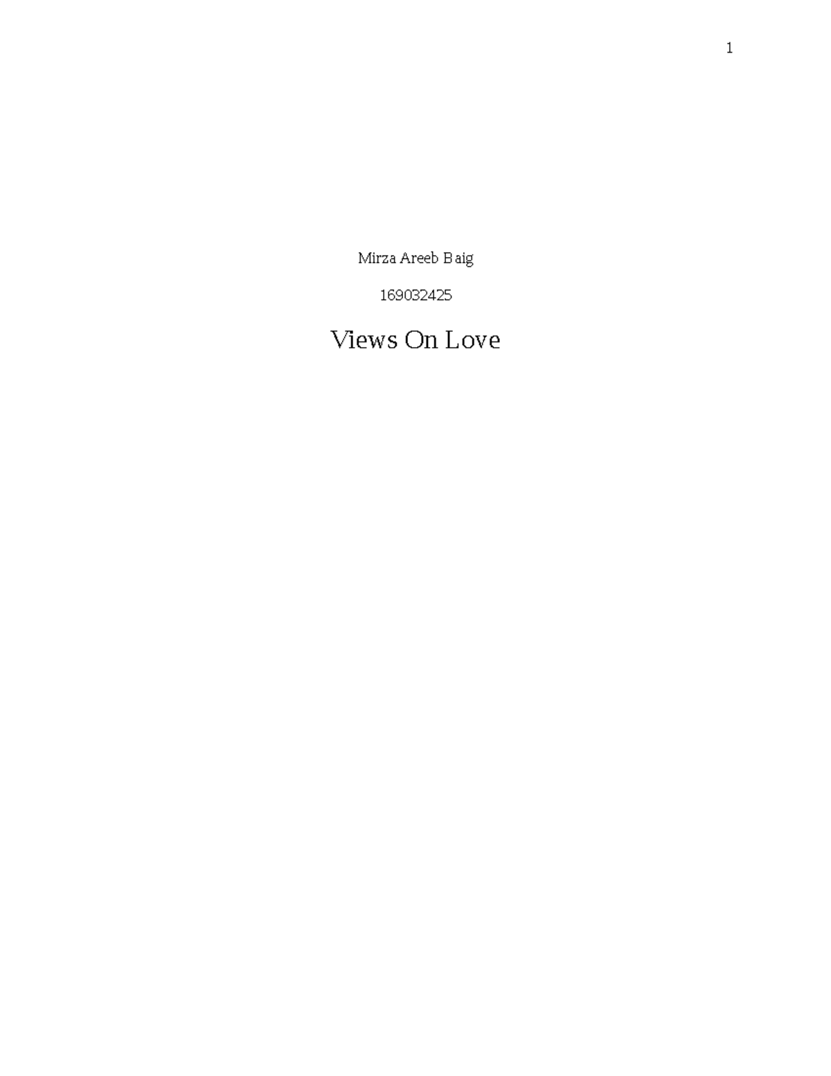 Loves and myth - its one of the assignments for love and mytgh - 1 ...