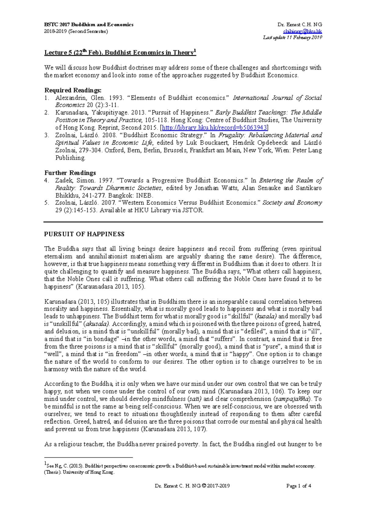 BSTC 2017 L5 Lecture Note 022019-2 - 2018 - 2019 (Second Semester ...