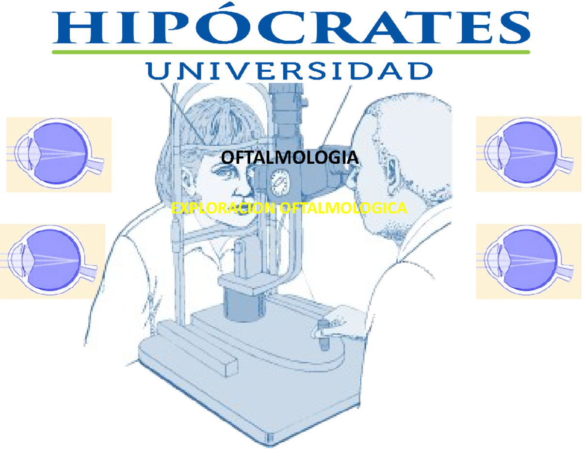 Exploracion oftalmologica en consulta medica - OFTALMOLOGIA EXPLORACION ...