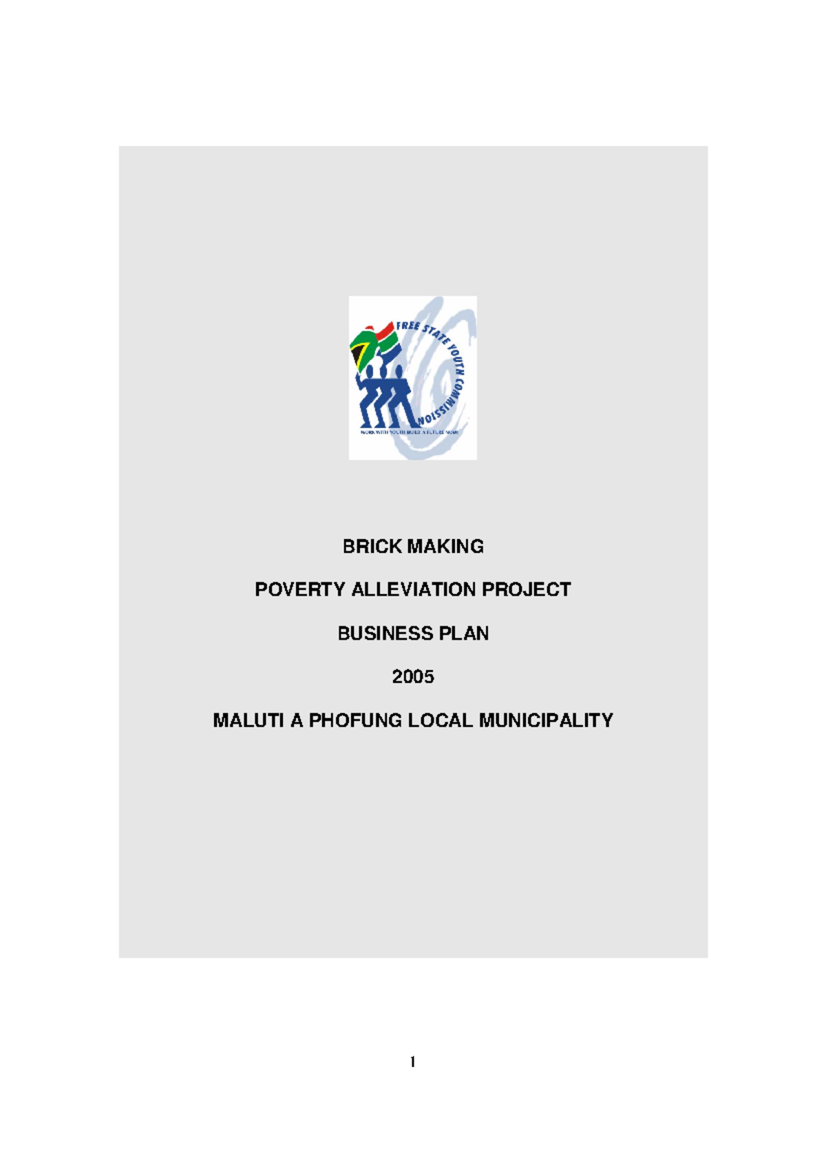 Brick manufacturing business plan template - BRICK MAKING POVERTY ...