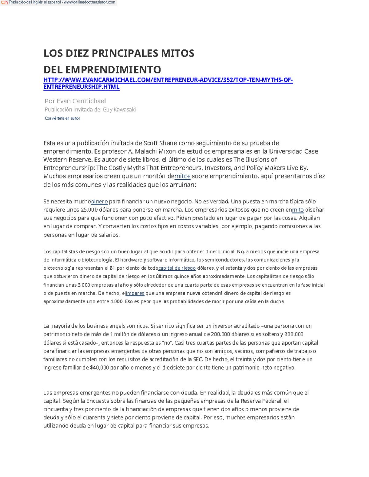 LOS Principales 10 Mitos - LOS DIEZ PRINCIPALES MITOS DEL ...