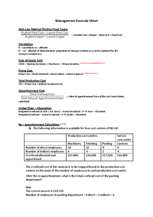 Management accounting notes 3.3 pdf - Limiting Factor analysis: A short ...