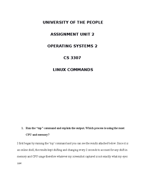 Learning Guide Unit 2 - CS 3307 - UoPeople - Studocu