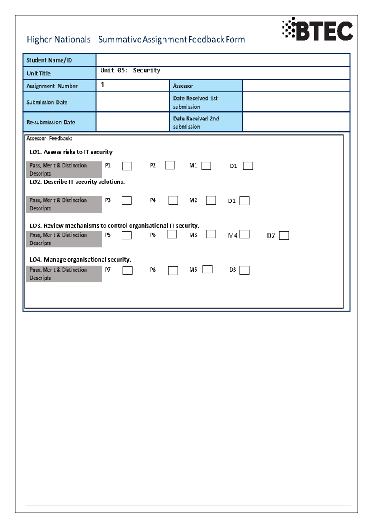 8311-1723612790046-Unit 05 Security Assignment(2024 update) - Higher ...