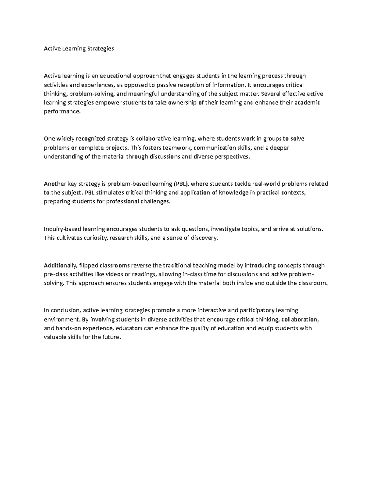 Active Learning Strategies Active Learning Strategies Active Learning active-learning-strategies-active-learning-strategies-active-learning