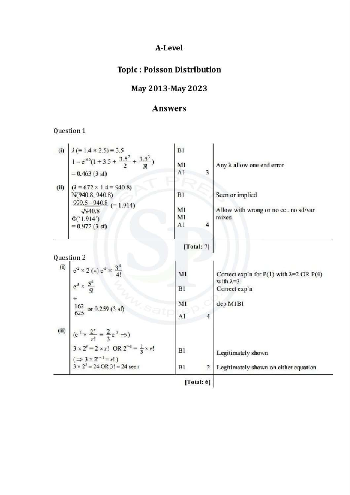 Poisson distribution final ms - Topic : Poisson Distribution May 2023 ...