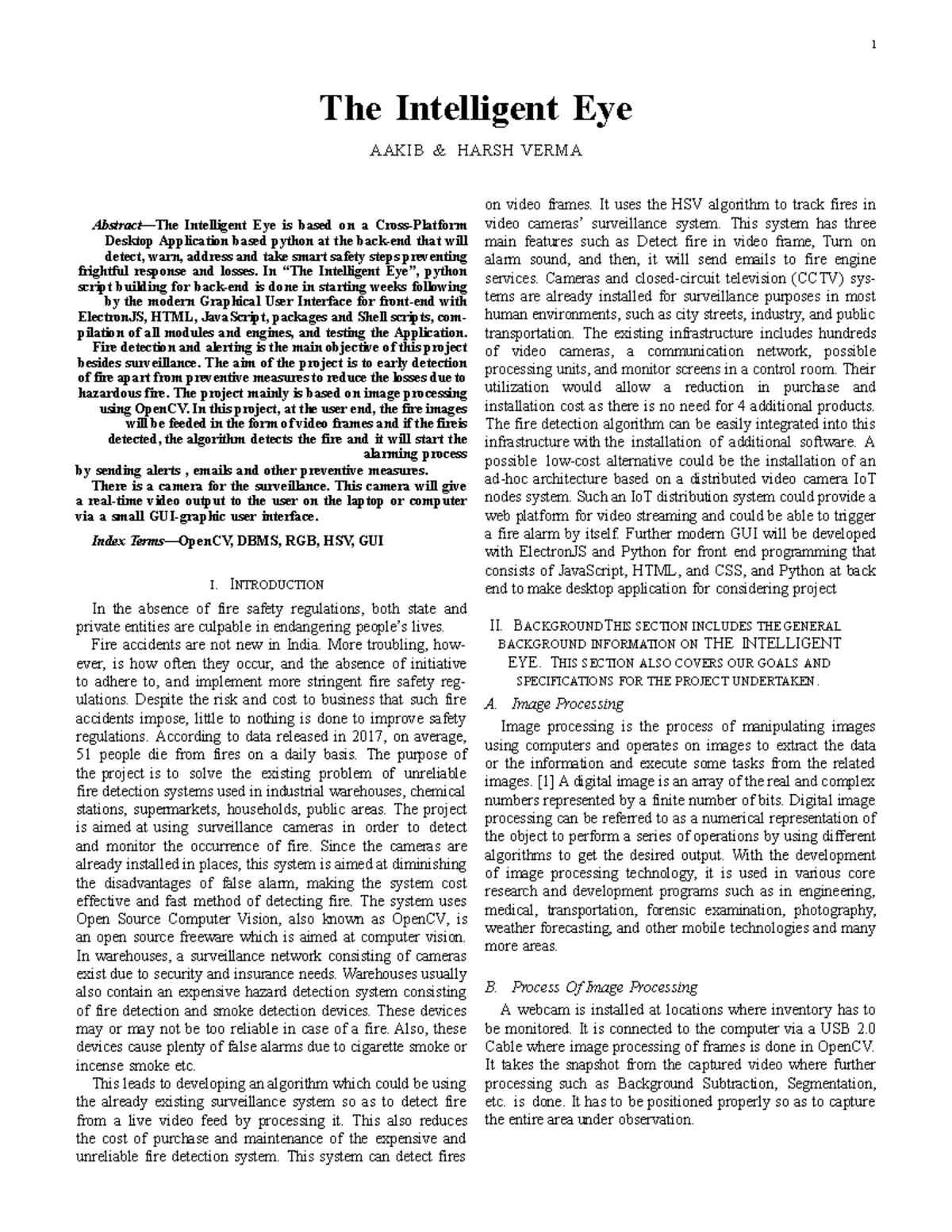 IEEE The Intelligent Eye - The Intelligent Eye AAKIB & HARSH VERMA ...