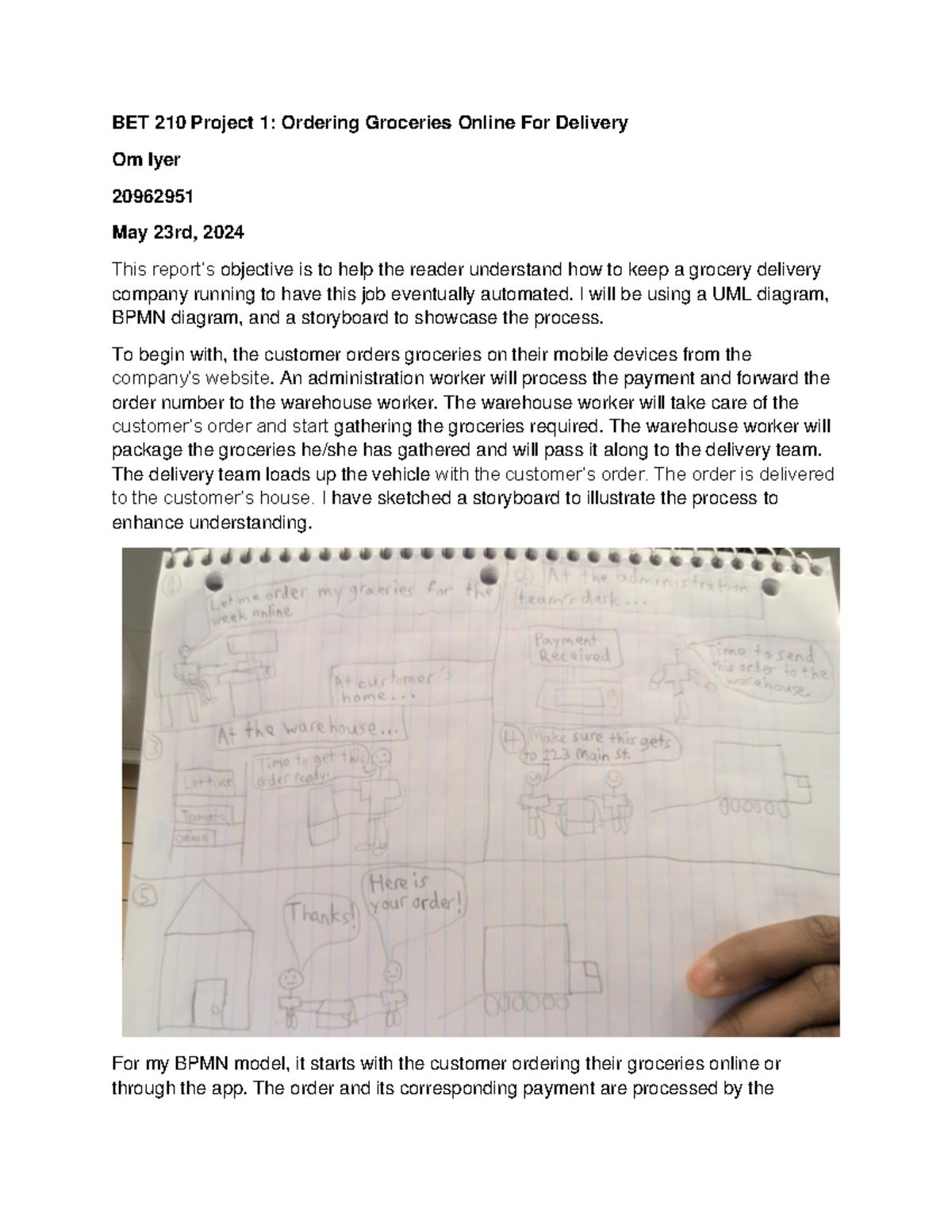 BET 210 Project 1 2023-2024 Grade of 90% Achieved - BET 210 Project 1 ...