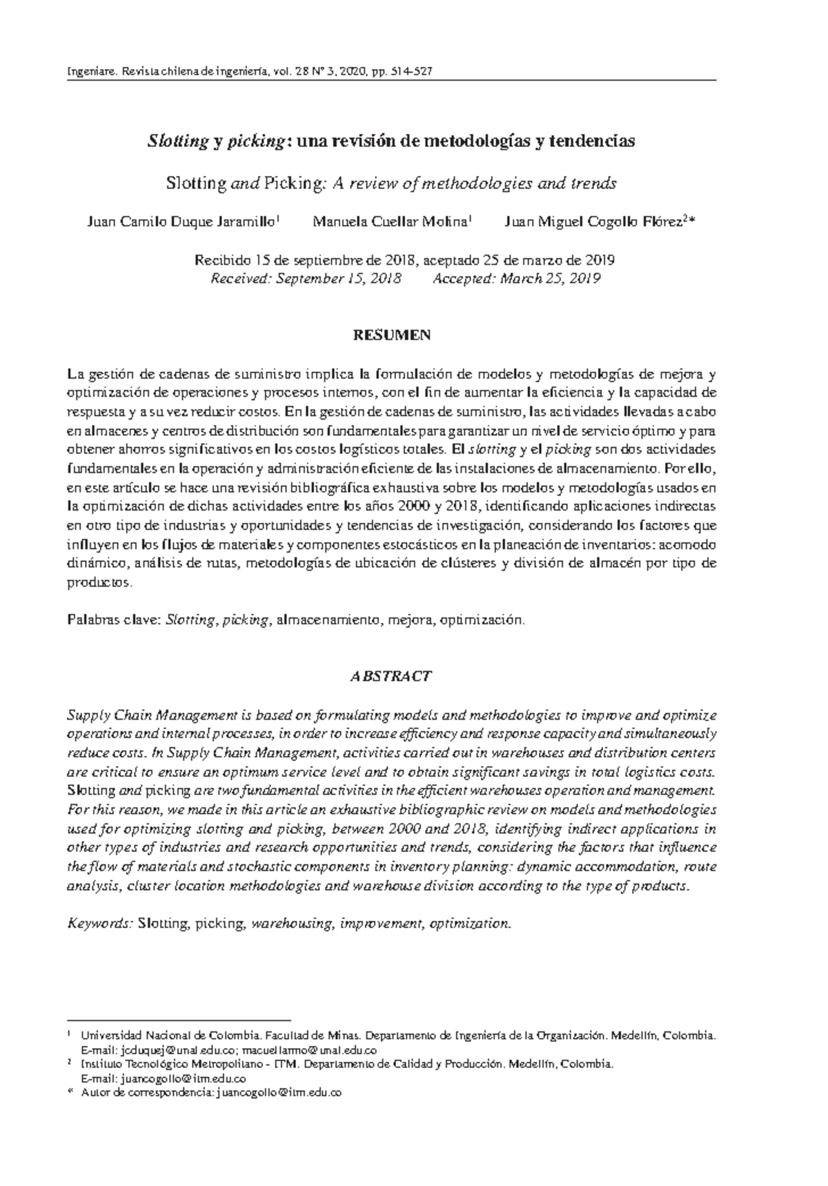 Referencia 6 - AFAFAFA - Ingeniare. Revista chilena de ingeniería, vol ...