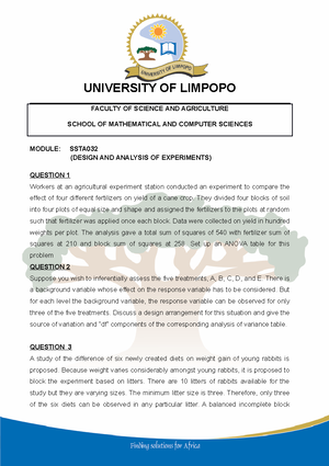 Chapter 6 part 1 - CHAPTER 6 Two Factor Experiments with Observations per Cell We now consider ...