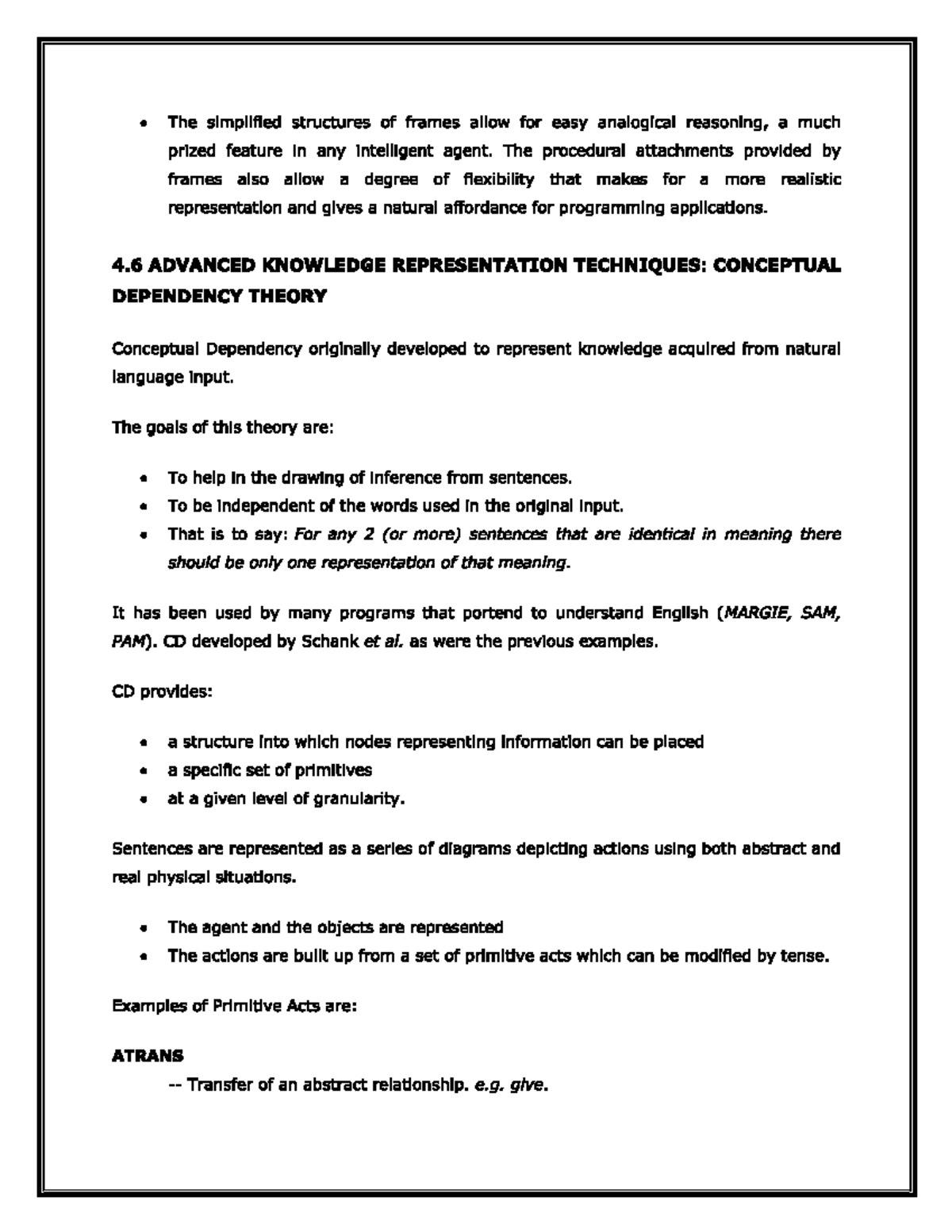 Unit 4 part 2 - artificial intelligence - Bachelor of Technology ...