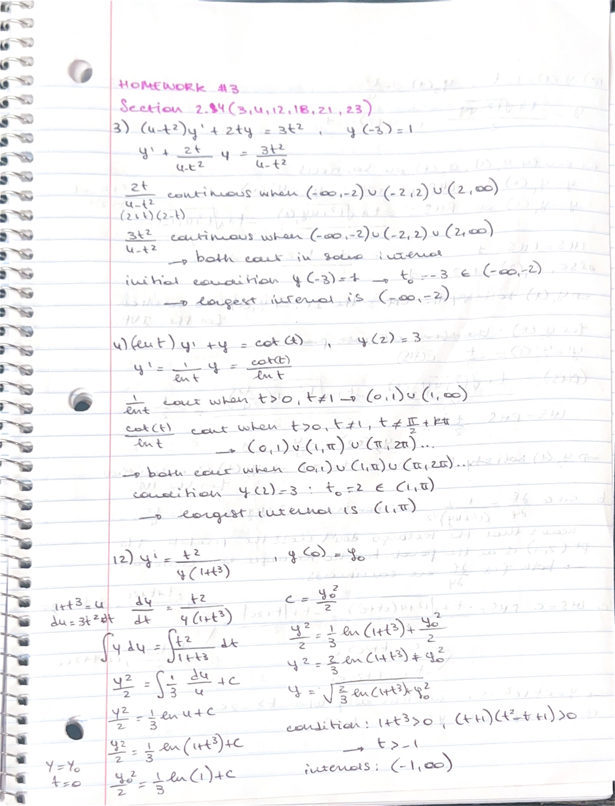 MTH 303 hw 3 - homework differential equation mth 303 - HOMEWORK ...