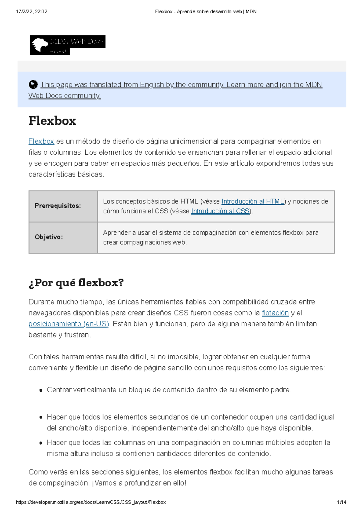 Flexbox - Aprende sobre desarrollo web MDN - This page was translated ...