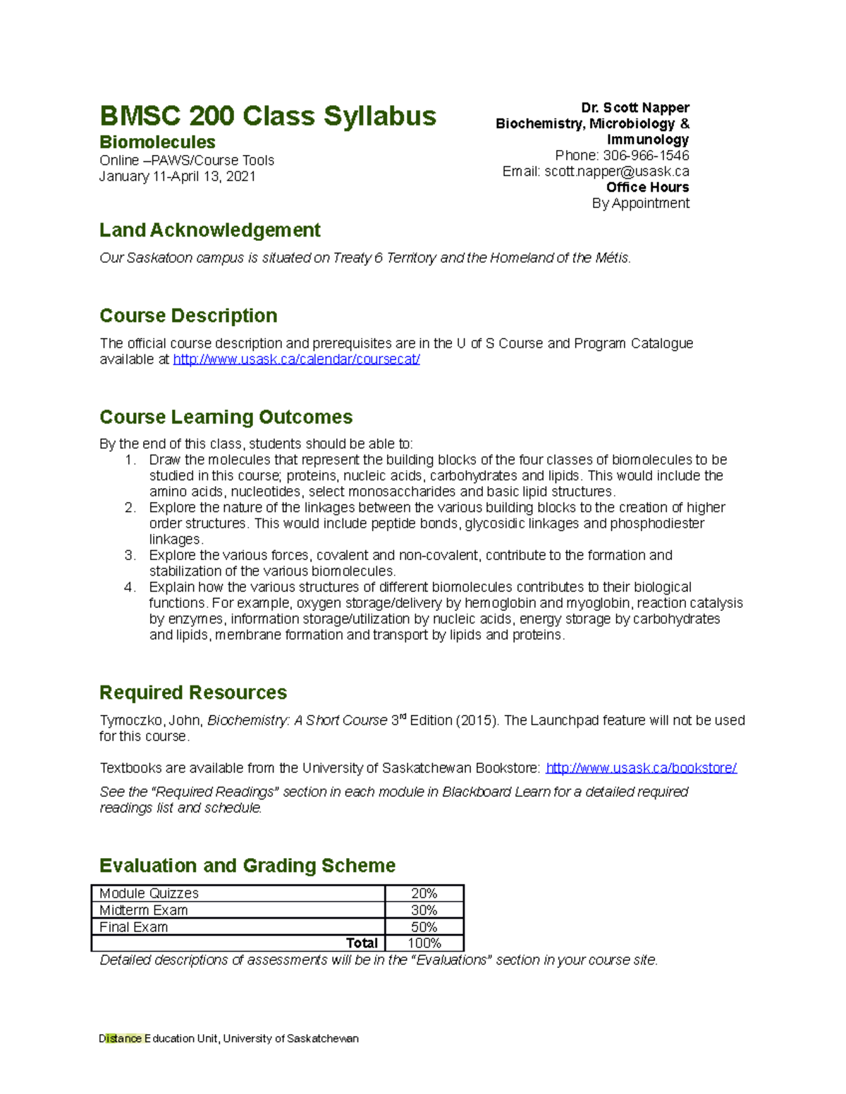 BMSC200 Syllabus Online Term 2 2021 - BMSC 200 Class Syllabus ...