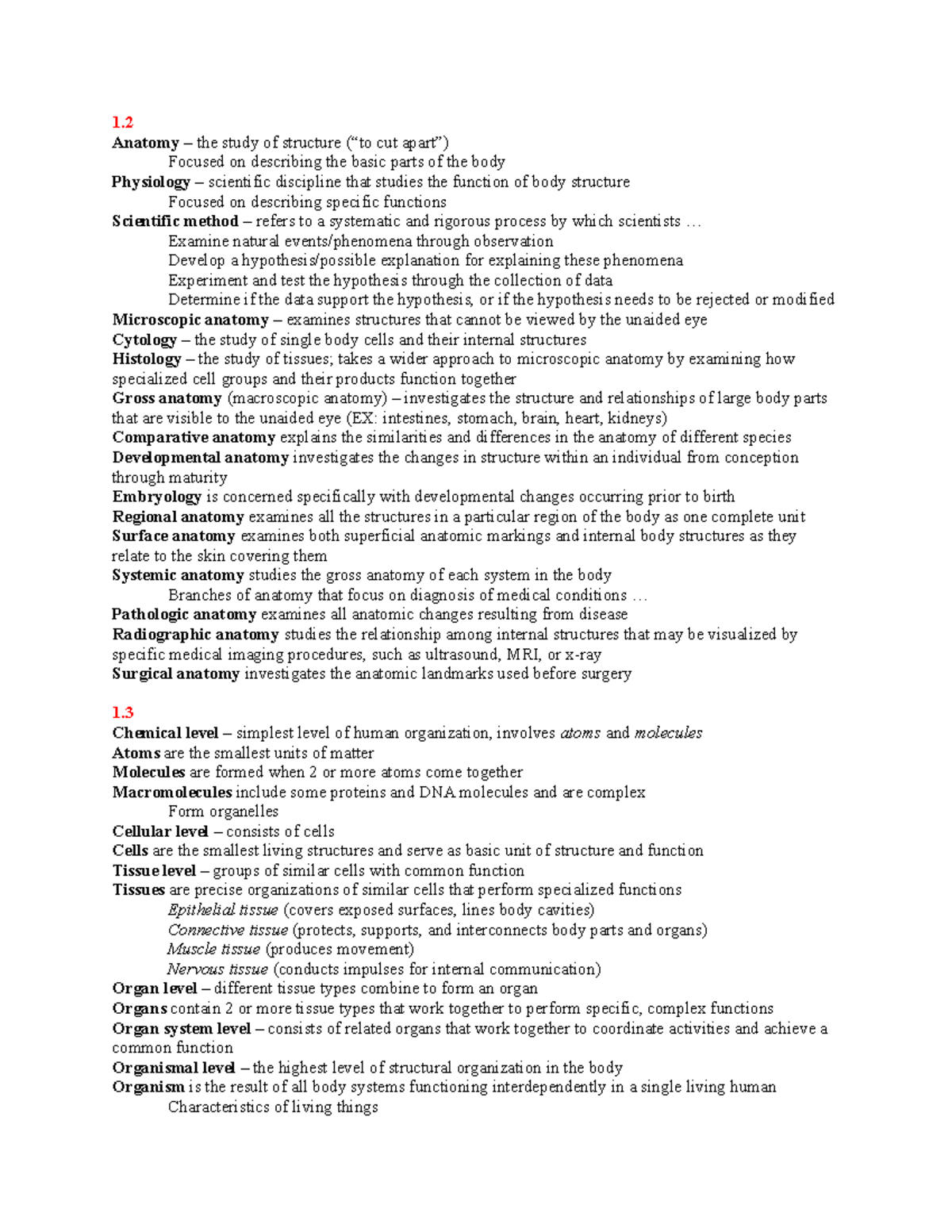 Unit 1 Textbook Notes - Dr. Valerie Dean O'Loughlin, Dr. Kathryn Propst ...