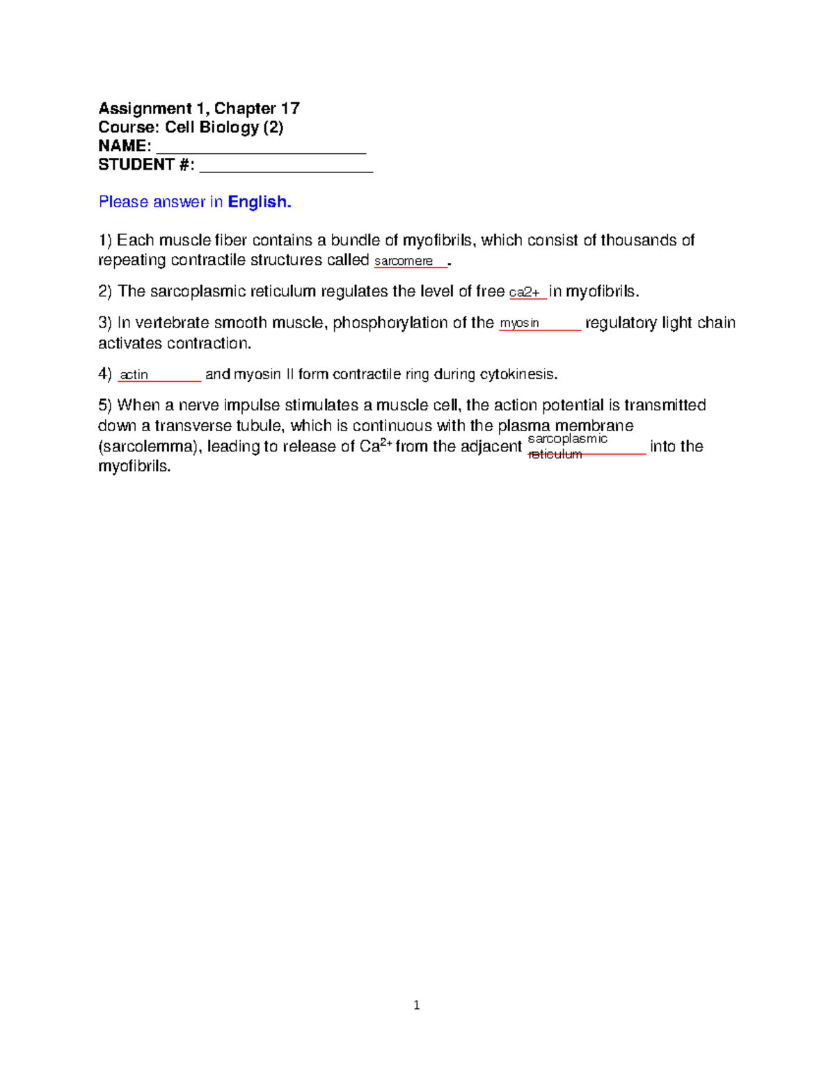 Cell Biology (2)-assignment 1-091420-for student-odd5Q - 1 Assignment 1 ...