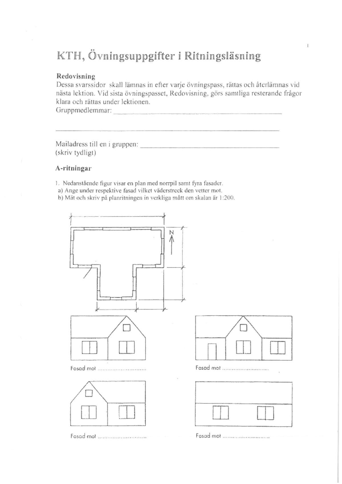 Övningsuppgifter i ritningsläsning - A11REA - Studocu