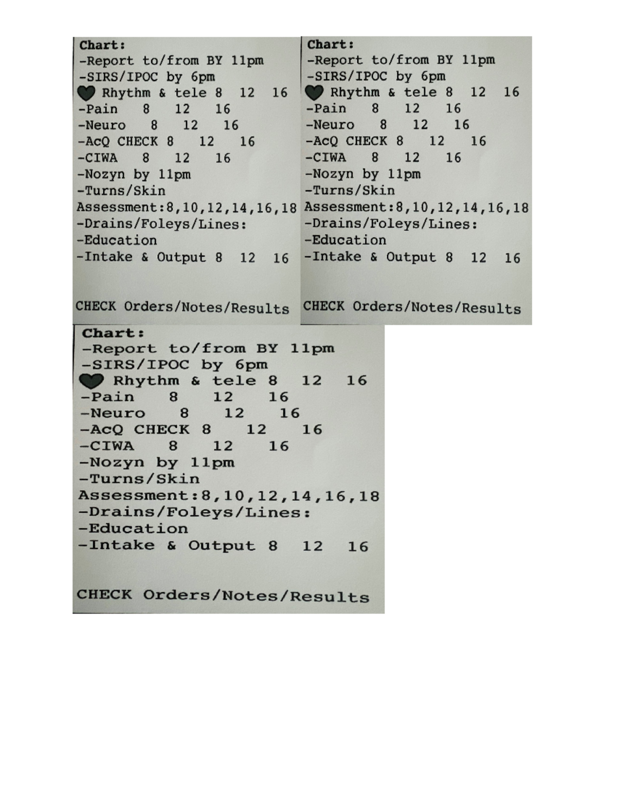 Charting - Chart: Chart: 11pm 11pm 6pm 6pm Rhythm tele 8 12 16 Rhythm ...