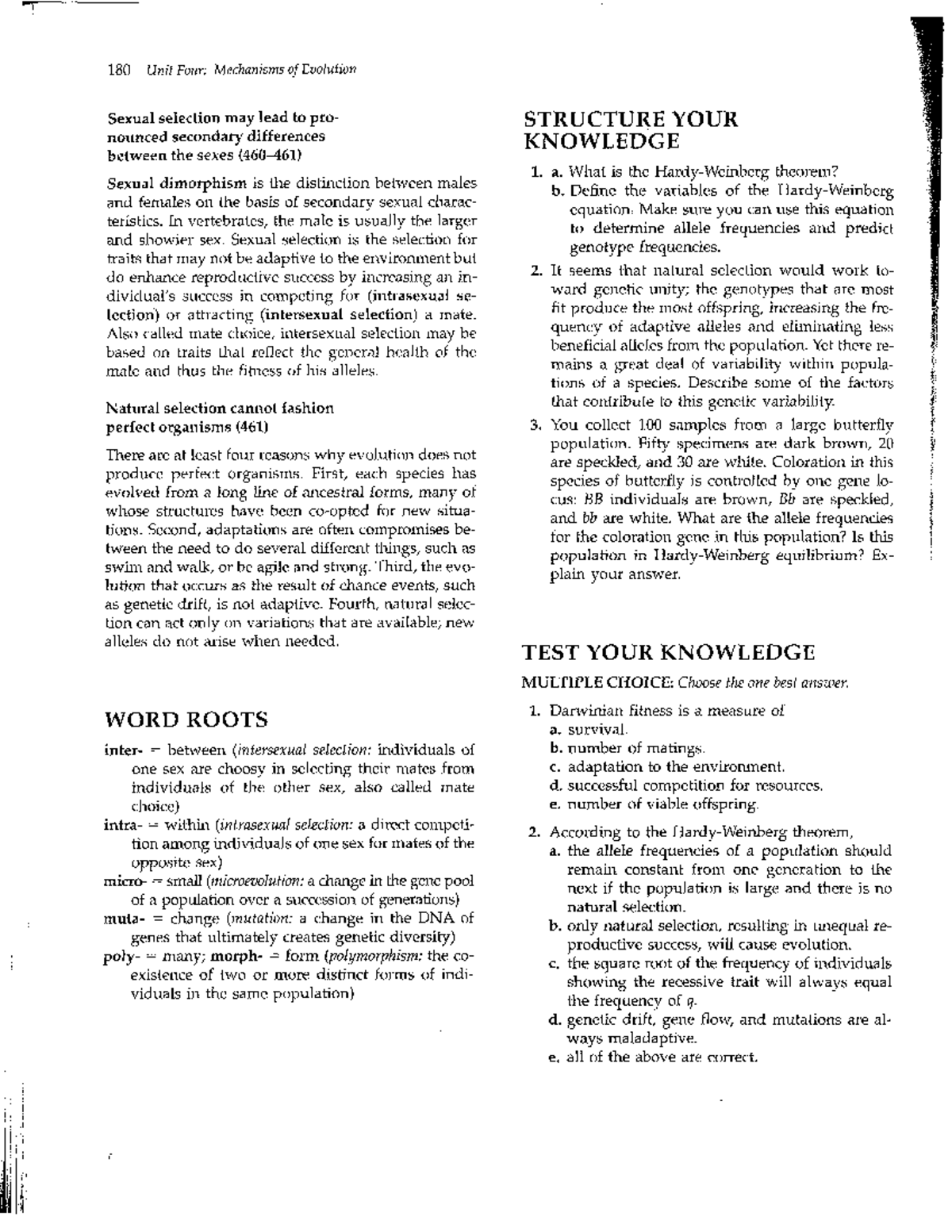 Evolution - Study Guide Hardy Weinberg Problems with Answers - 180 Unit ...