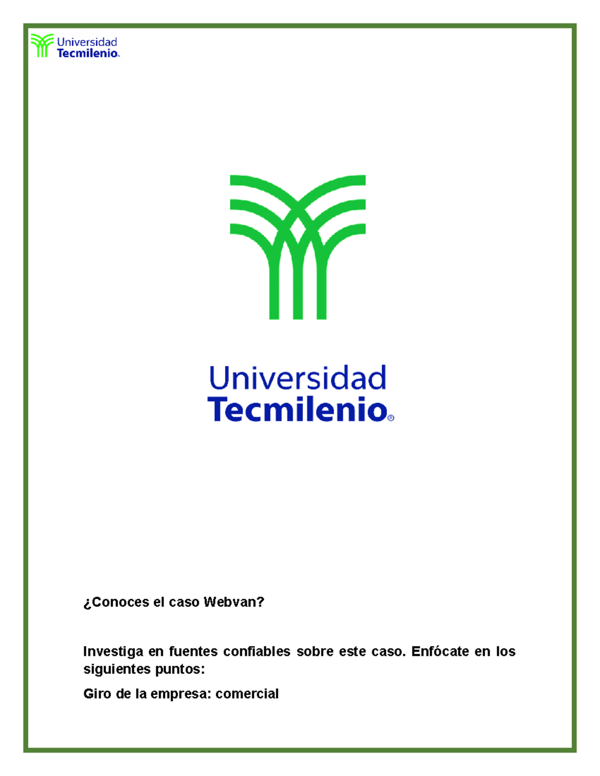 Actividad 4 operaciones logisticas - ¿Conoces el caso Webvan? Investiga ...