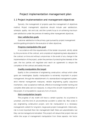 The project runs SOP - The project runs SOP Purpose In order to ensure ...