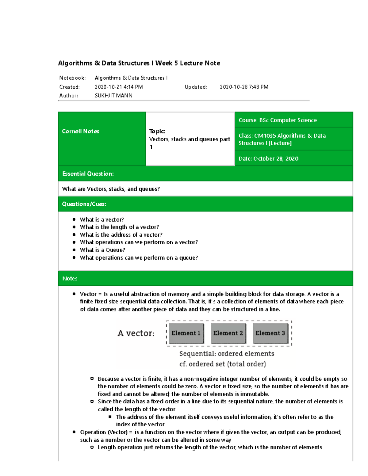 ADS-1 Week 5-Lecture - data structure and algorithm notes - Notebook ...