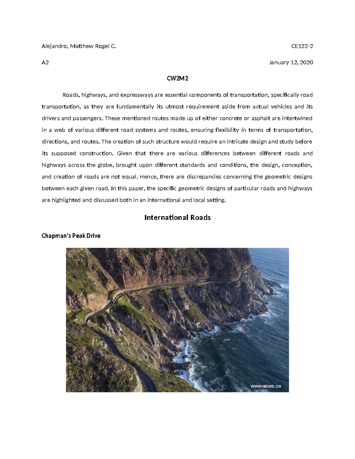 Alejandro Matthew Rogelc CW2M2 - Alejandro, Matthew Rogel C. CE122- A2 ...