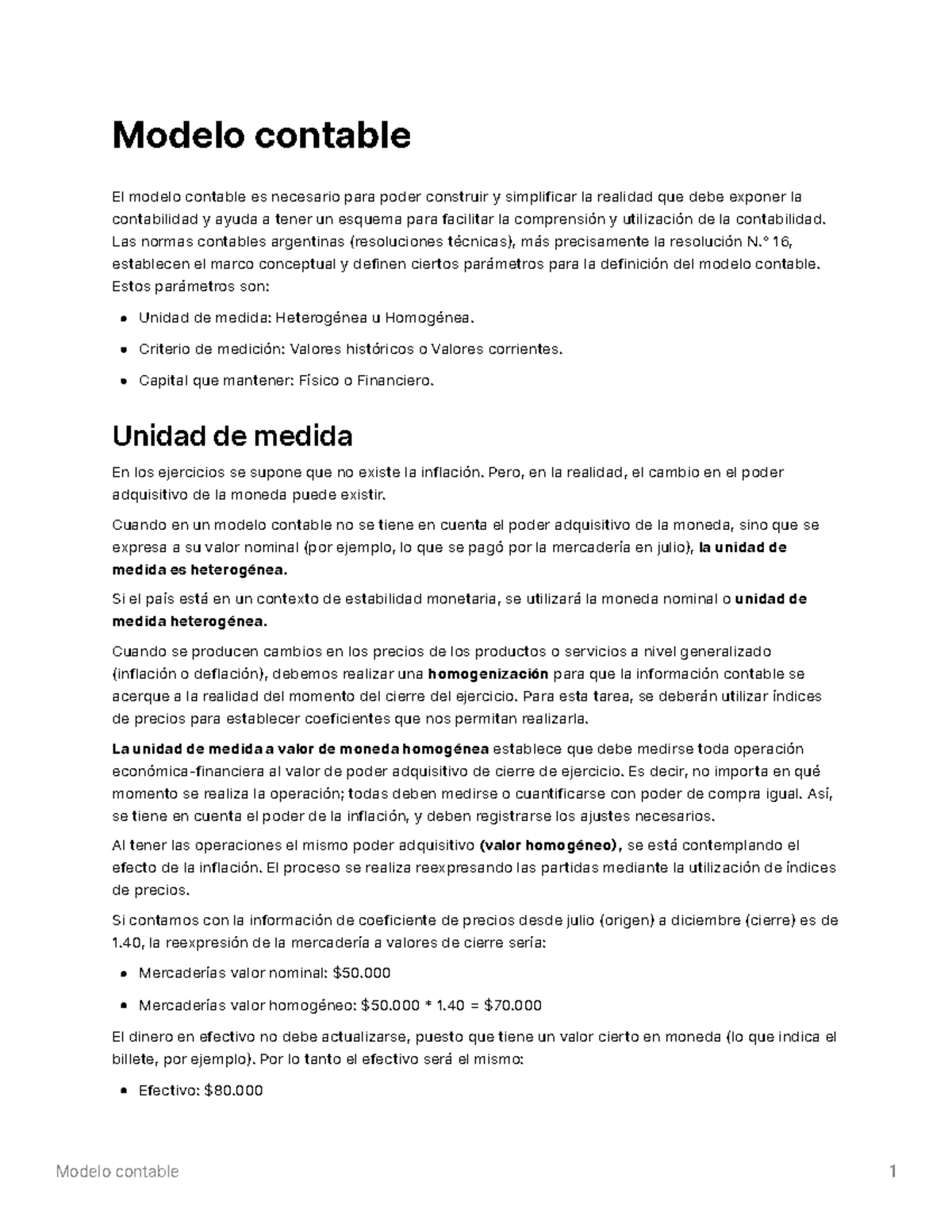 Modelo contable - Principios de la contabilidad - Resumen M4 - Modelo ...
