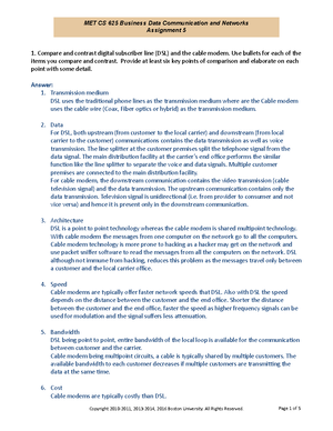 Lab 5 - assignment - MET CS CS625 Business Data Communications and Networks Lab 5 Submission ...