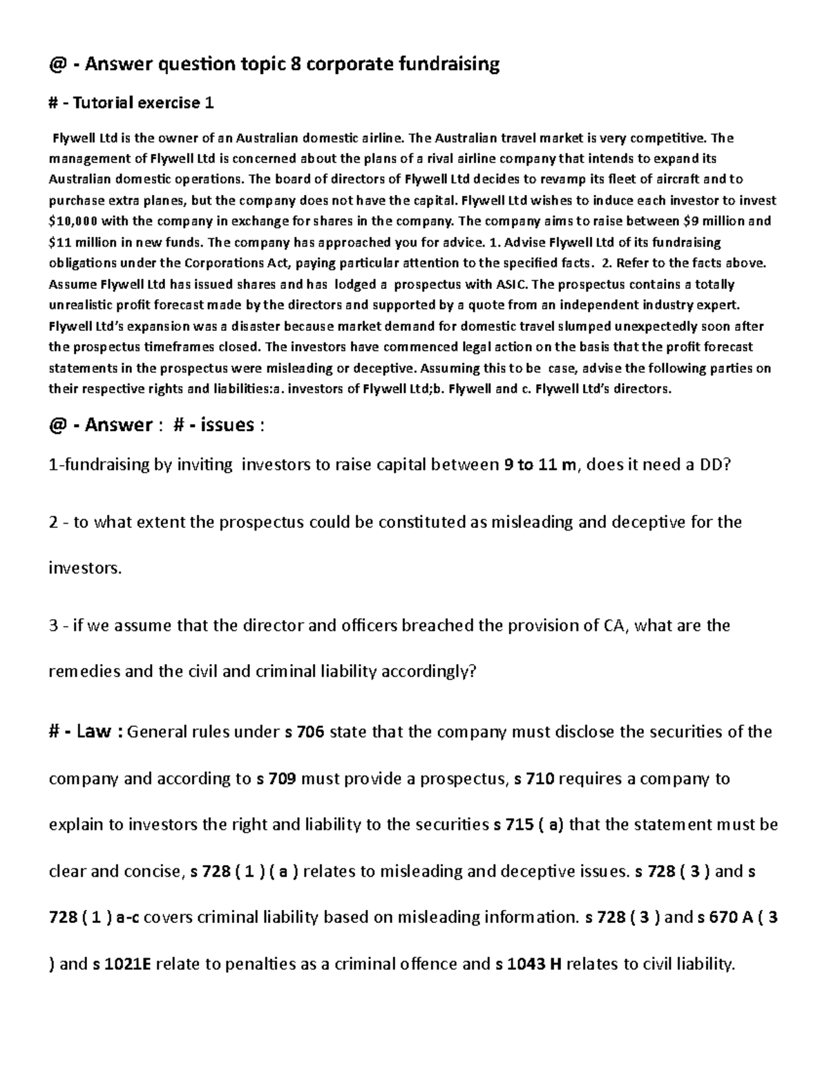 351. 8. 1 - answer question topic 8 - @ - Answer question topic 8 ...