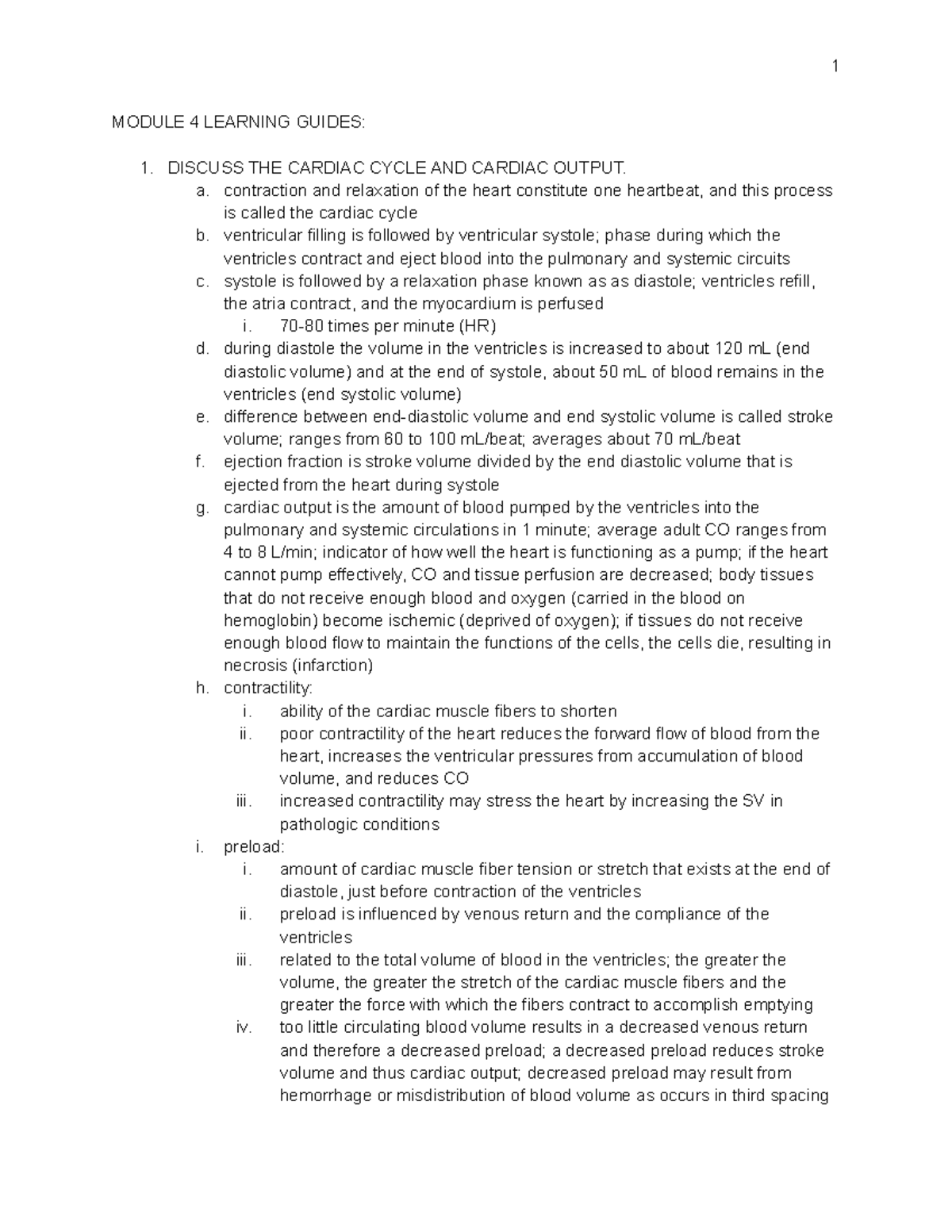 MED SURG 2 EXAM 2 - Exam 2 learning objectives for Med/Surg II - MODULE ...