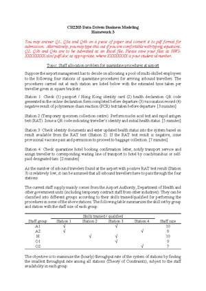 Homework4 solution - Homework 4 a) Using simulation by hand and the ...