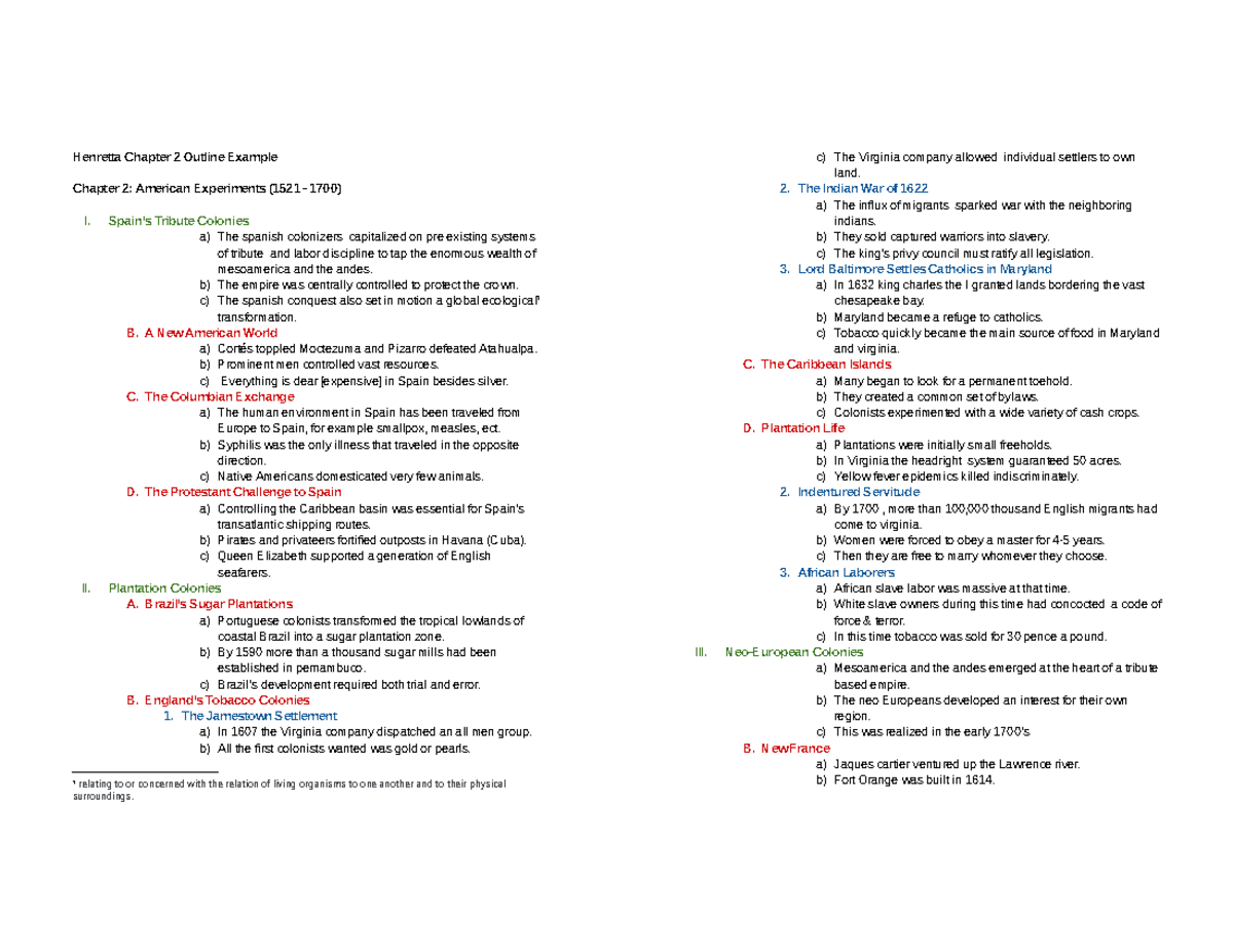 Henretta Chapter 2 Outline - Google Docs - Henretta Chapter 2 Outline ...