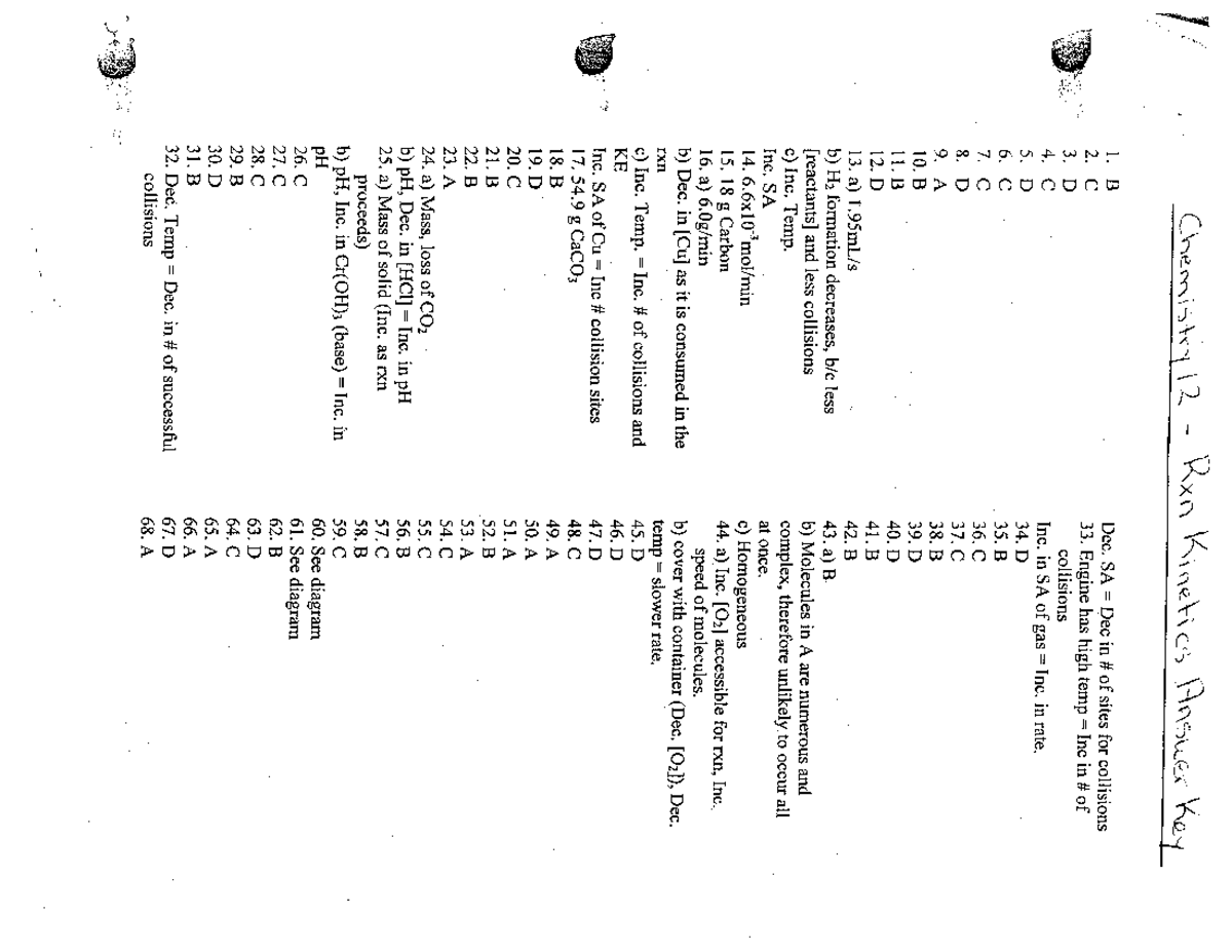 Unit-1 - study notes chemistry - sch4u - Studocu