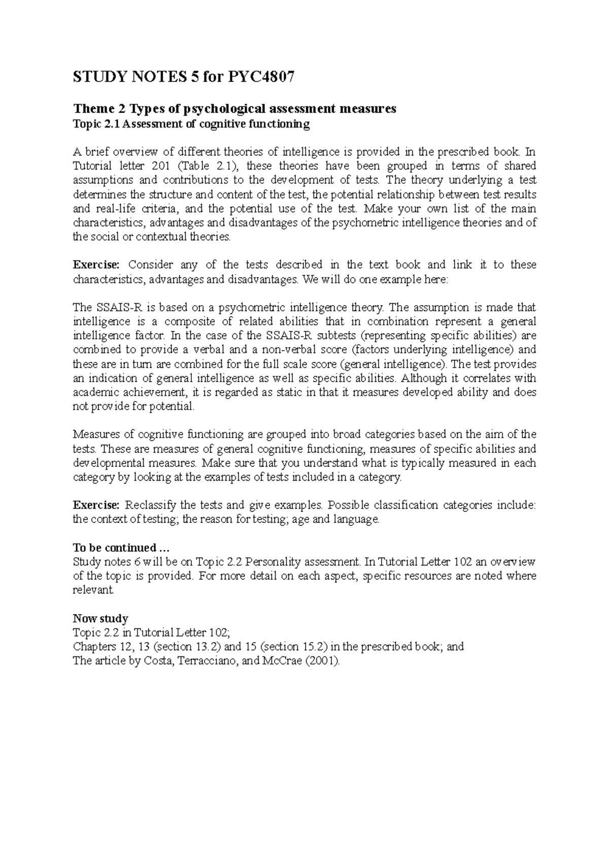 Announcement on Mock Examination 2021 for PYC4807 - PYC4804 - Unisa ...