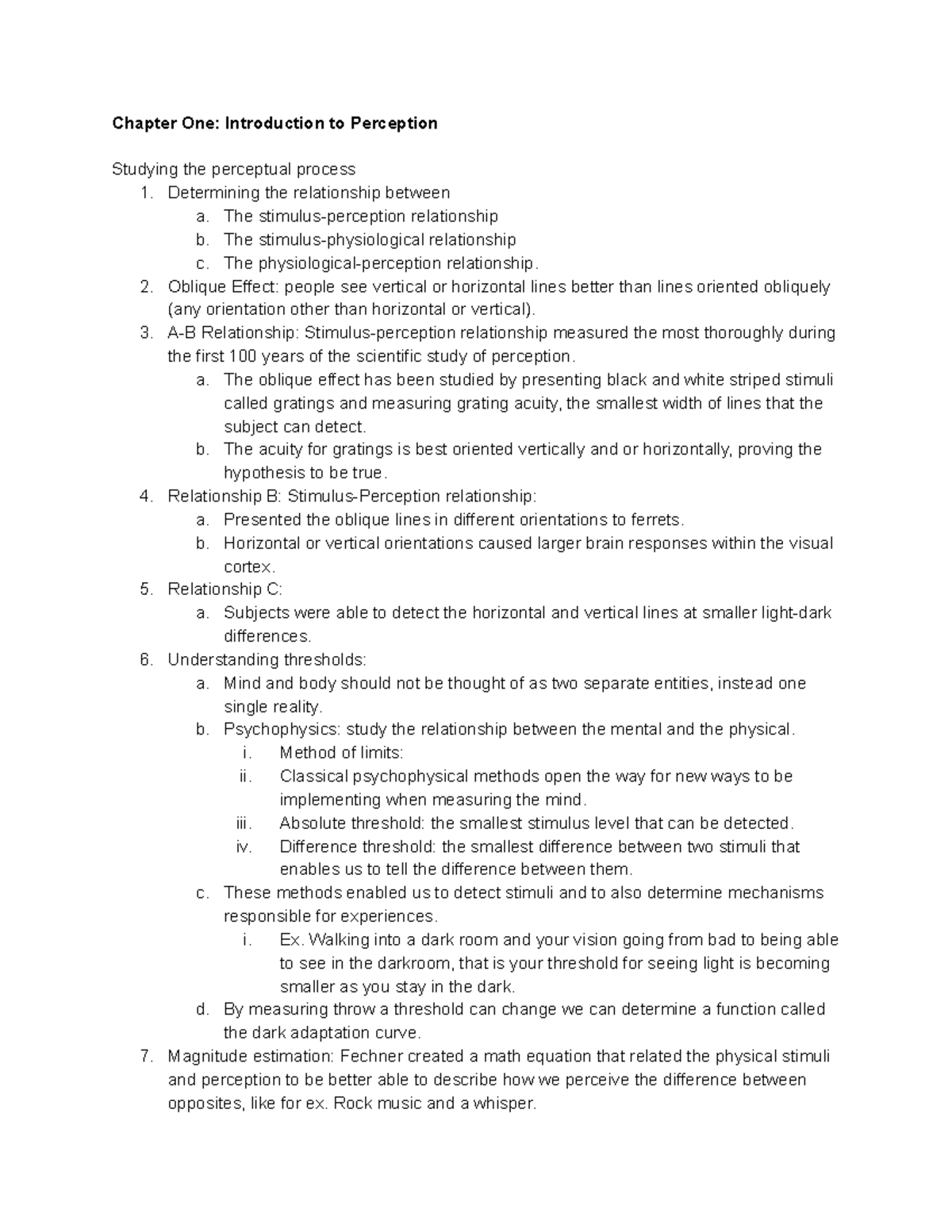 Art and the psychology of perception notes - Chapter One: Introduction ...