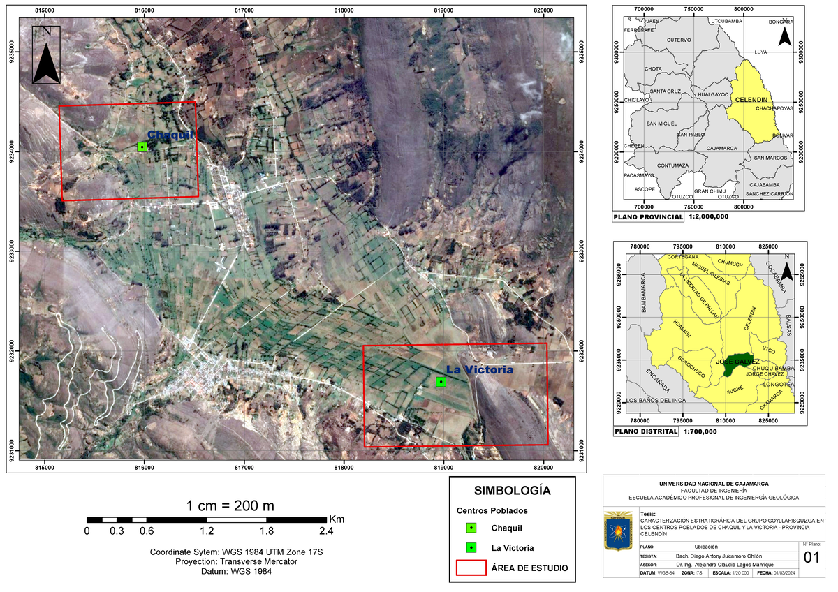 Tesis plano ubicacion - geologia - "/ "/ ####### Chaquil ####### La ...