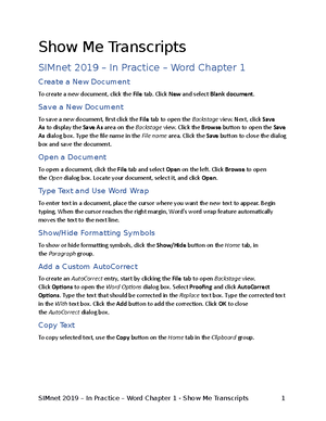 VOIM109 - Week 2 Memo Assessment - VOIM109 Office Applications – Word Processing & Keyboarding ...