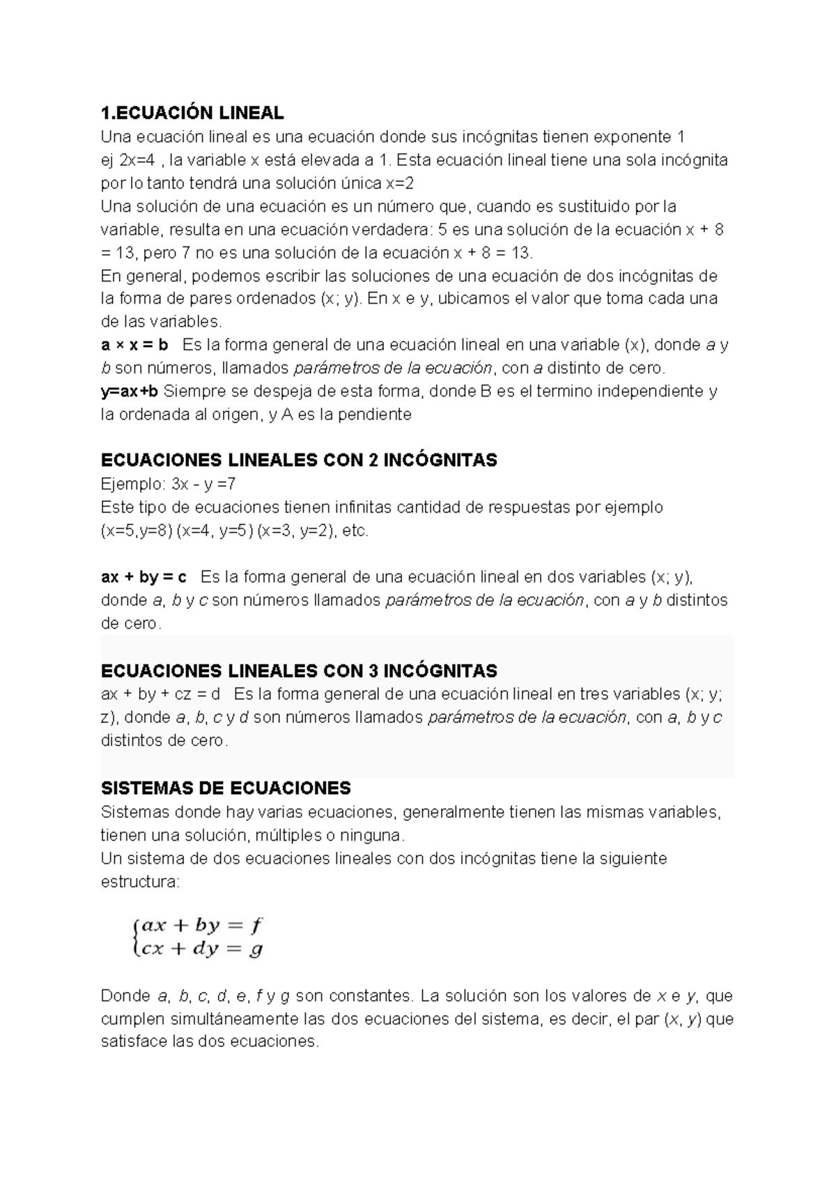 Algebra Resumen 1 - matematica - Herramientas Matemáticas 1 - Siglo 21 ...