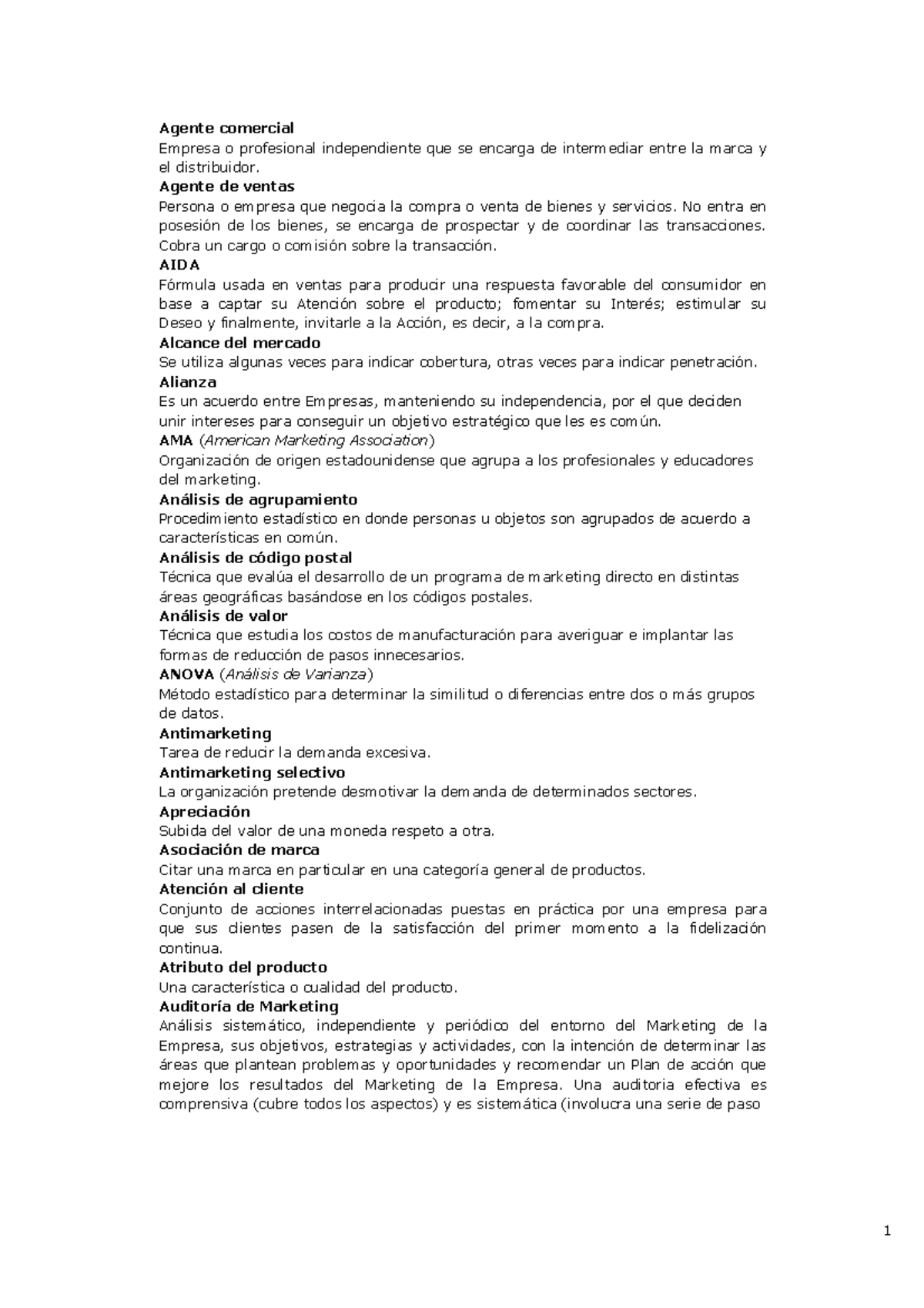 Agente comercial - apuntes - Agente comercial Empresa o profesional ...