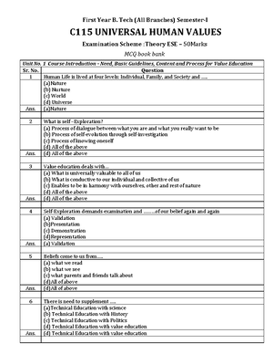 all-MCQ-UHV-2021-scheme-4th sem - Universal Human Values and ...