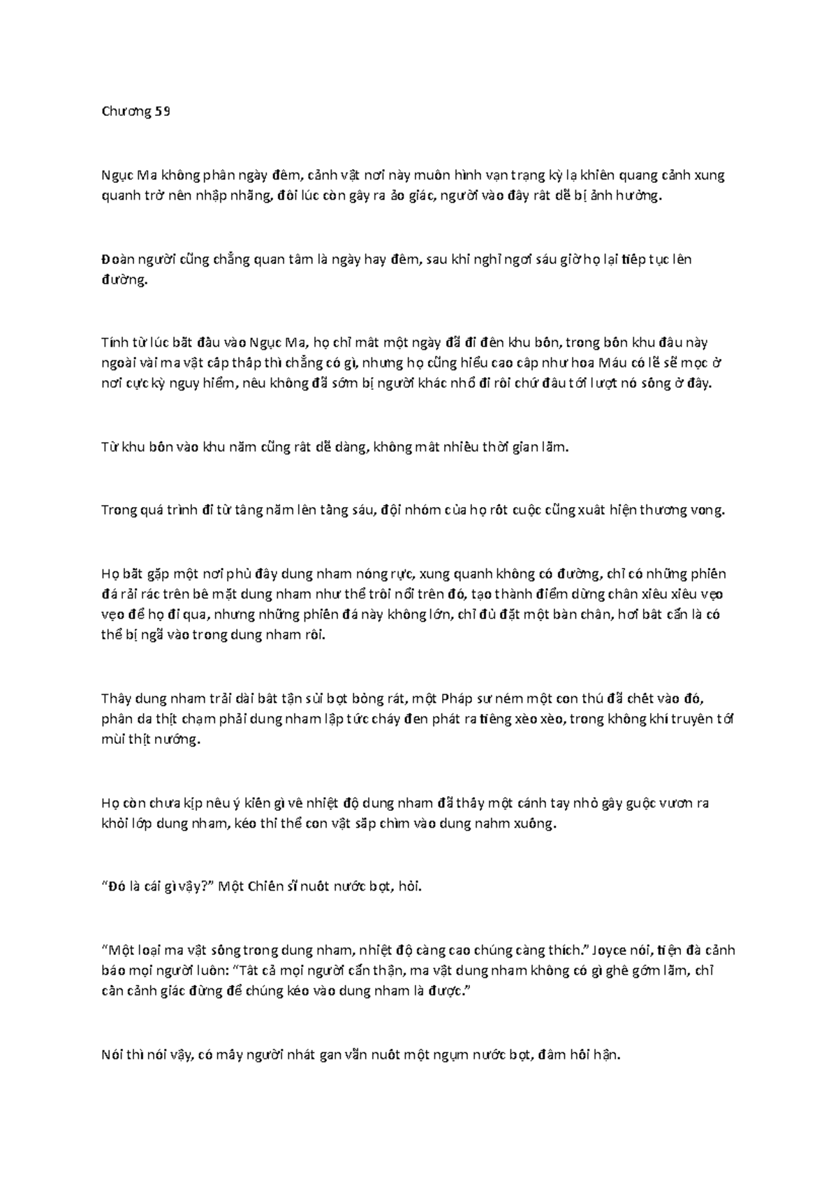 59 - hjgjvvnm - Ch ương 59 Ng c Ma không phân ngày đêm, c nh v t n i này muôn hình v n tr ng kỳ ...