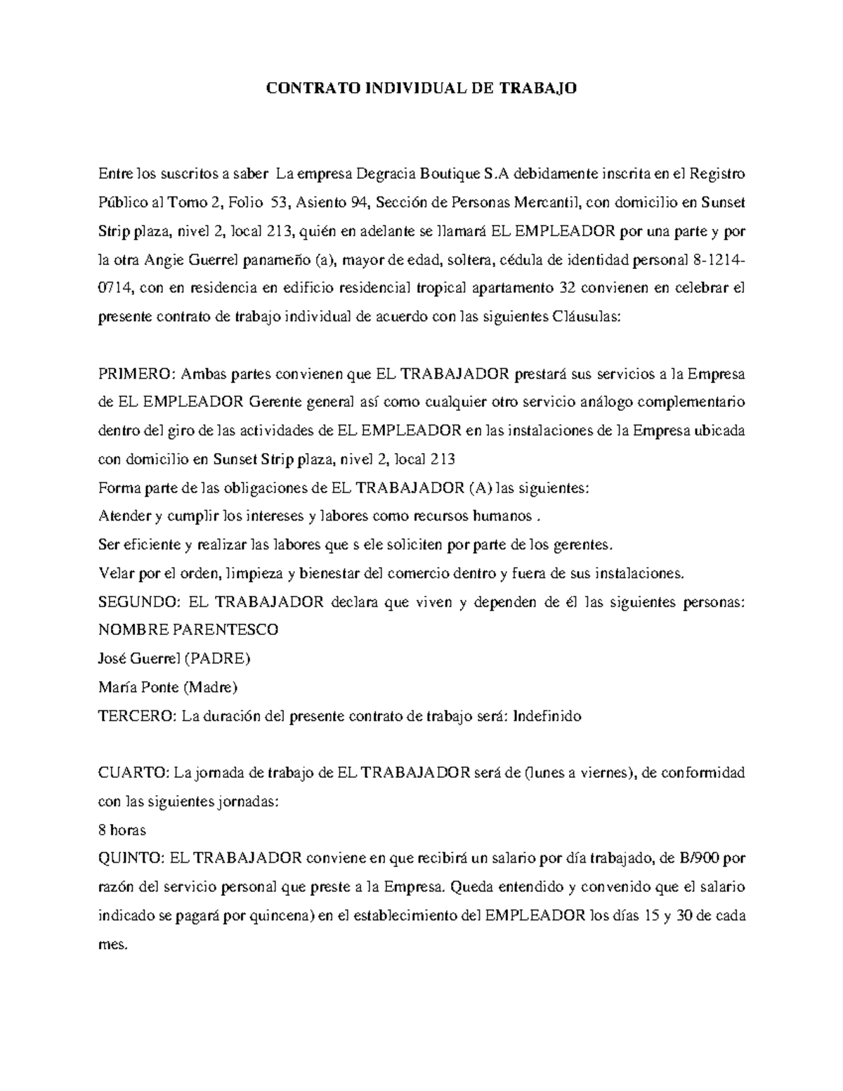 Contrato- Individual-DE- Trabajo- Individuales Angie - CONTRATO ...
