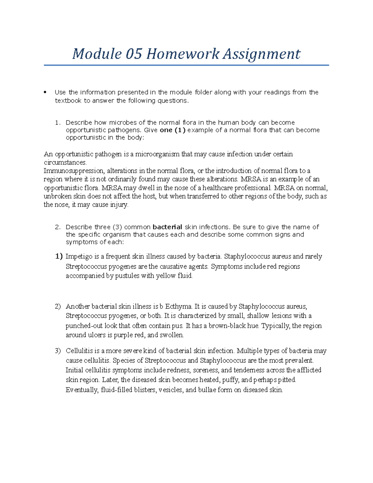 Mdiaz Micro Mod 5HW 080322 - Module 05 Homework Assignment Use the ...