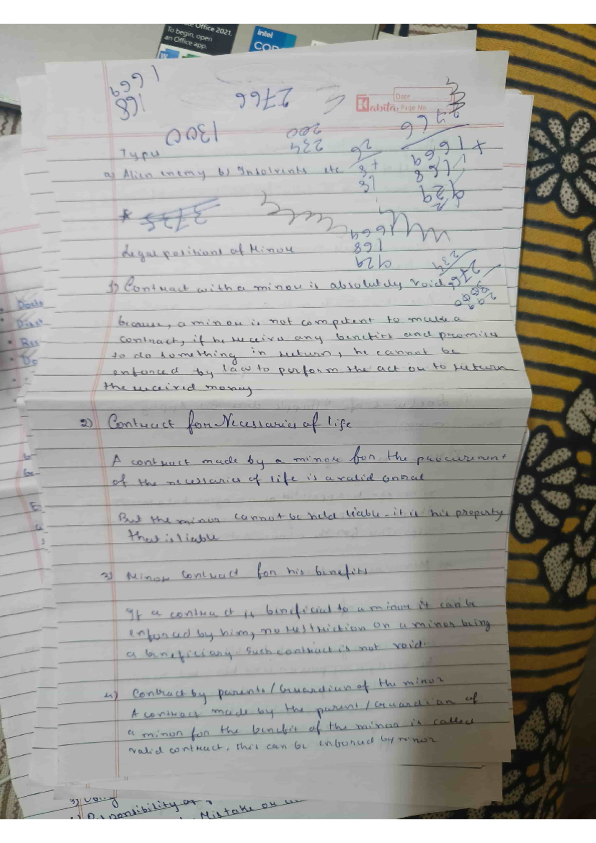 Contract notes - Law Of Contract - Studocu