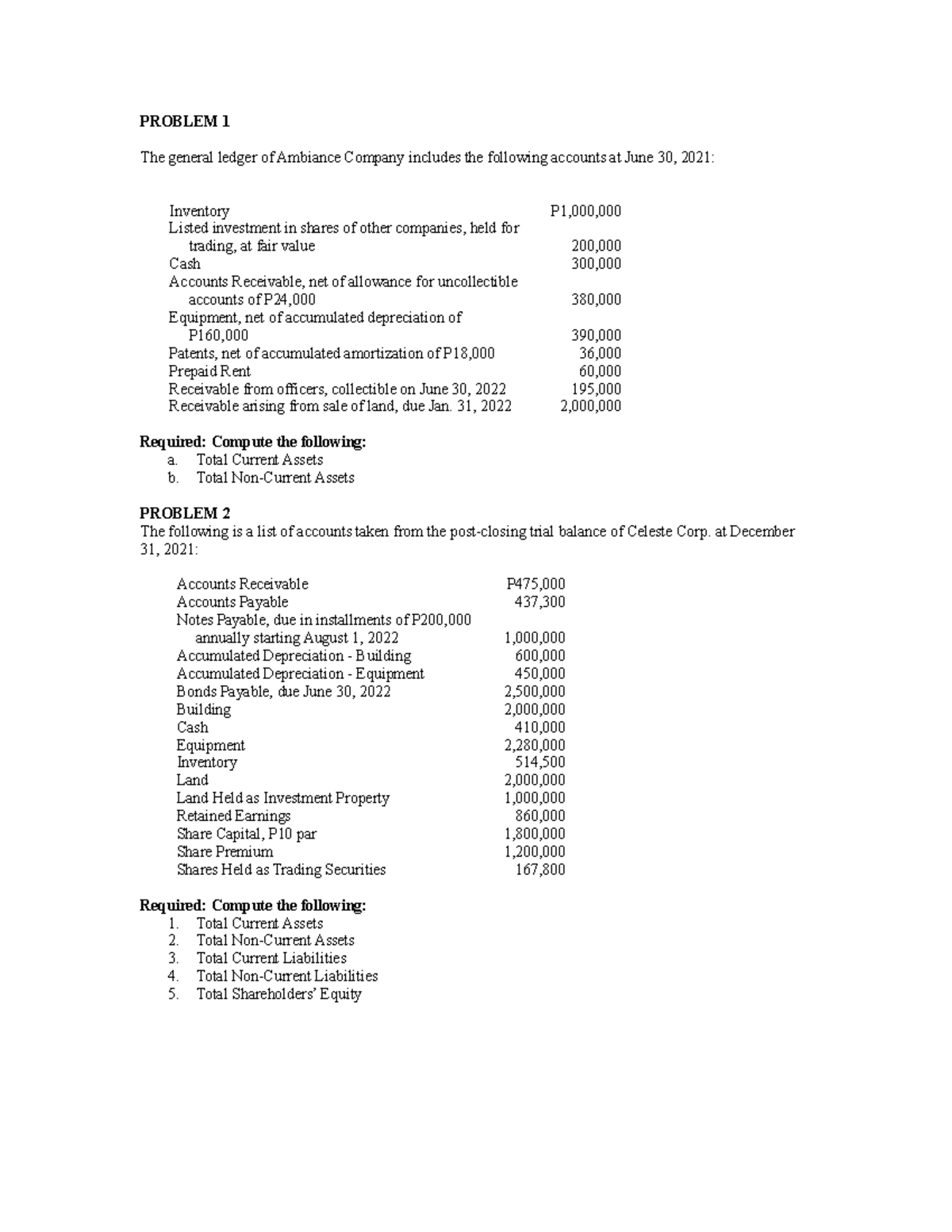 SCI & SFP Problems 2021 - This is a practice material involving the ...