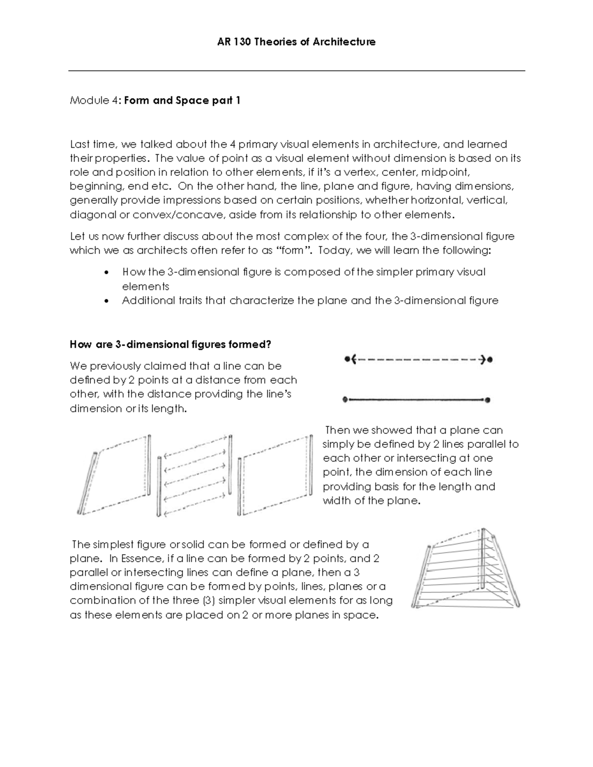 AR-130-Module 04 Form And Space - Module 4 : Form and Space part 1 Last ...