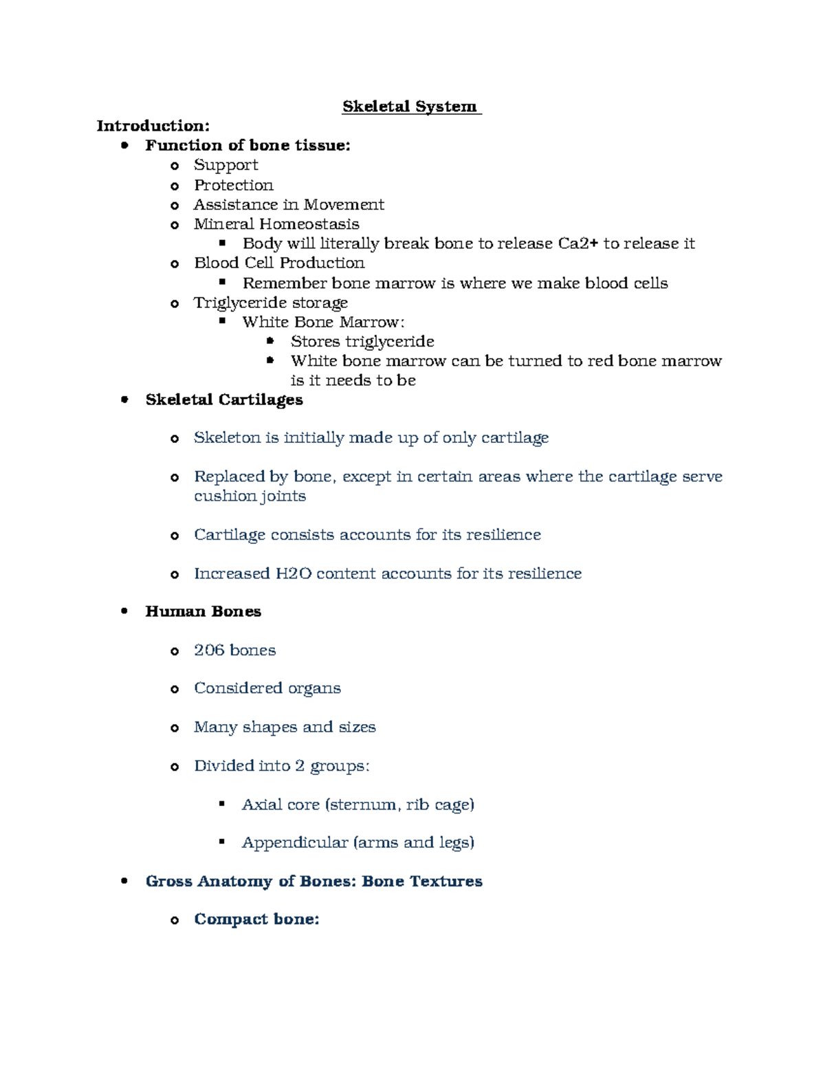 Skeletal System - dan kiel - Skeletal System Introduction: Function of ...