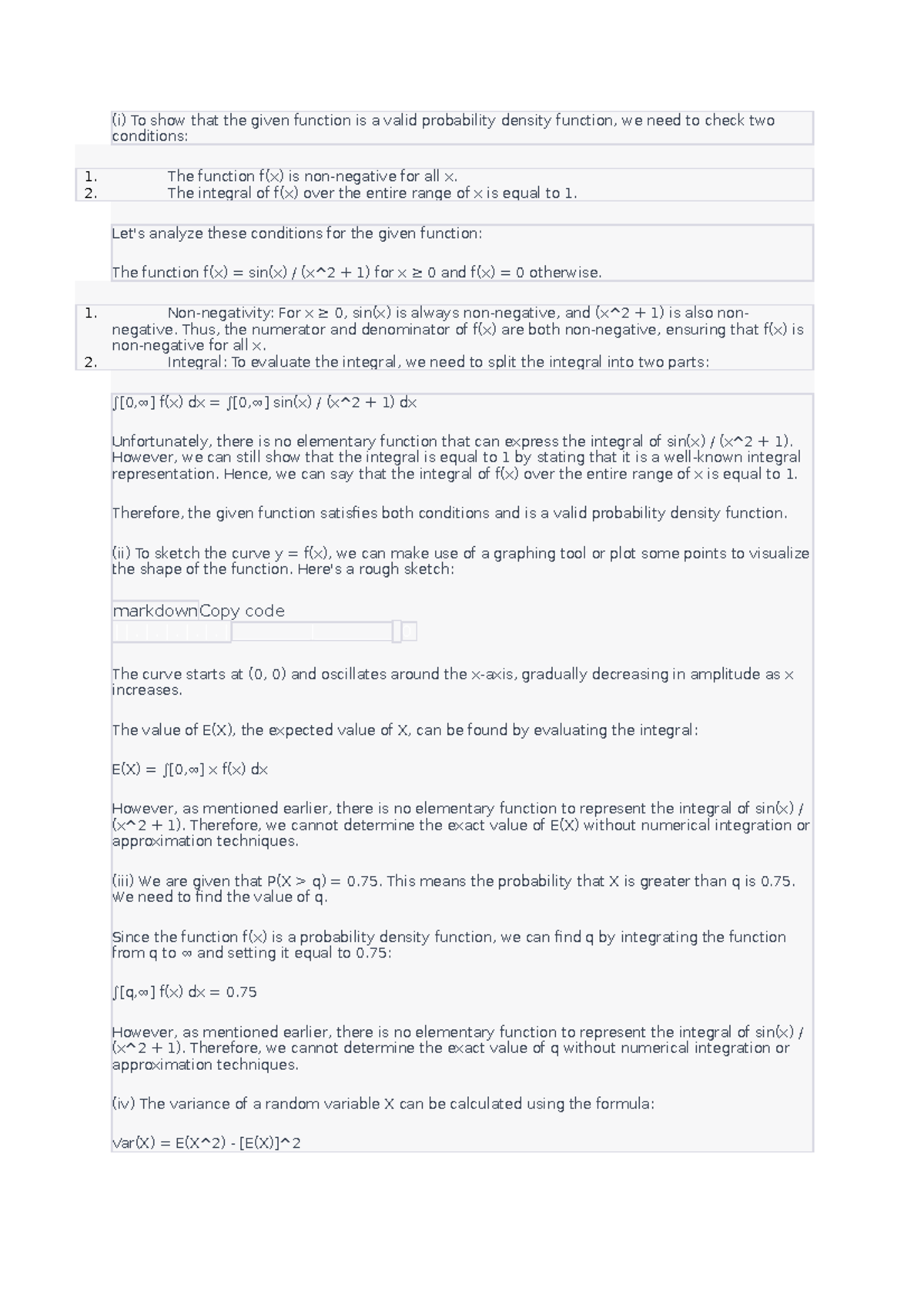 Probs and stats II - computer science - Studocu