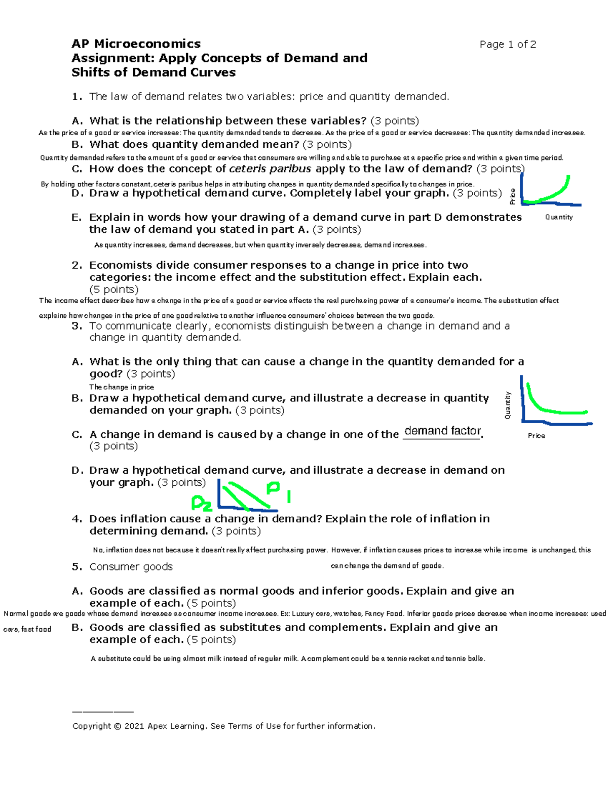 AP Micro 3 - N/A - AP Microeconomics Assignment: Apply Concepts of ...
